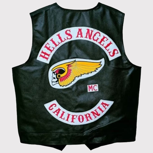 Hells Angels Leather Vest - Men's California Leather Vest